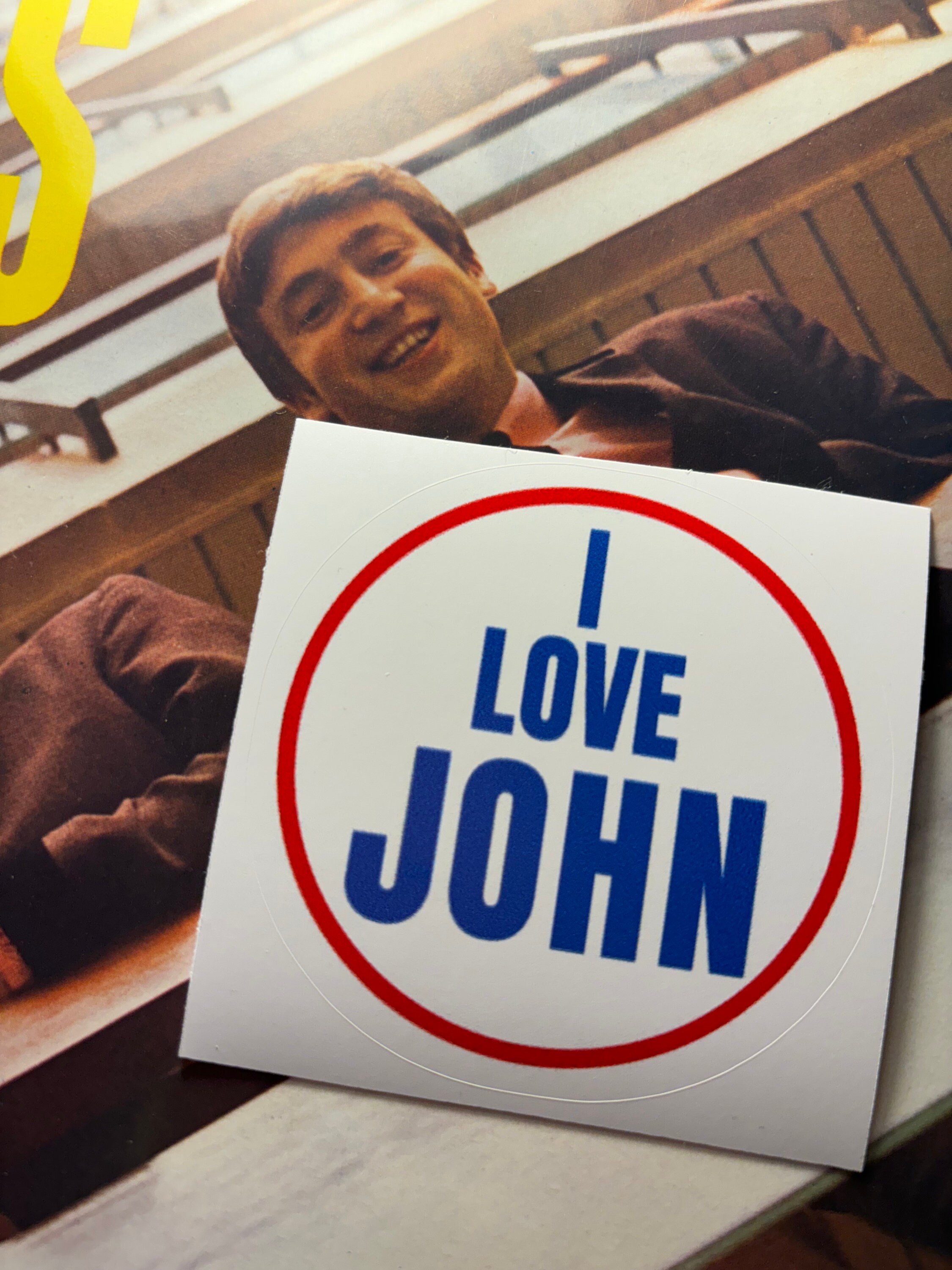 I Love the Beatles Stickers Paul John George Ringo - Etsy