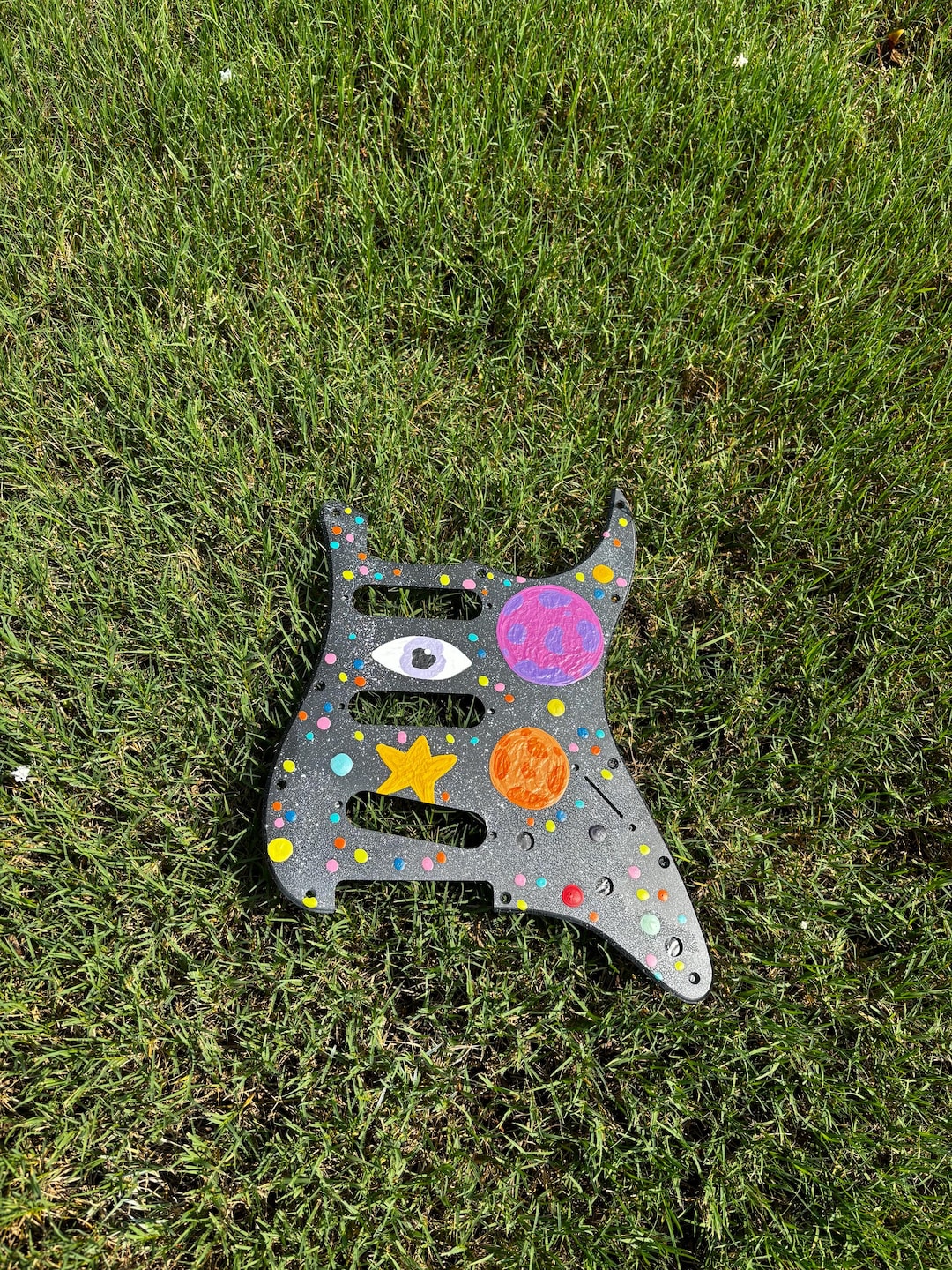 Psychedelic Space Painted Pickguard - Etsy