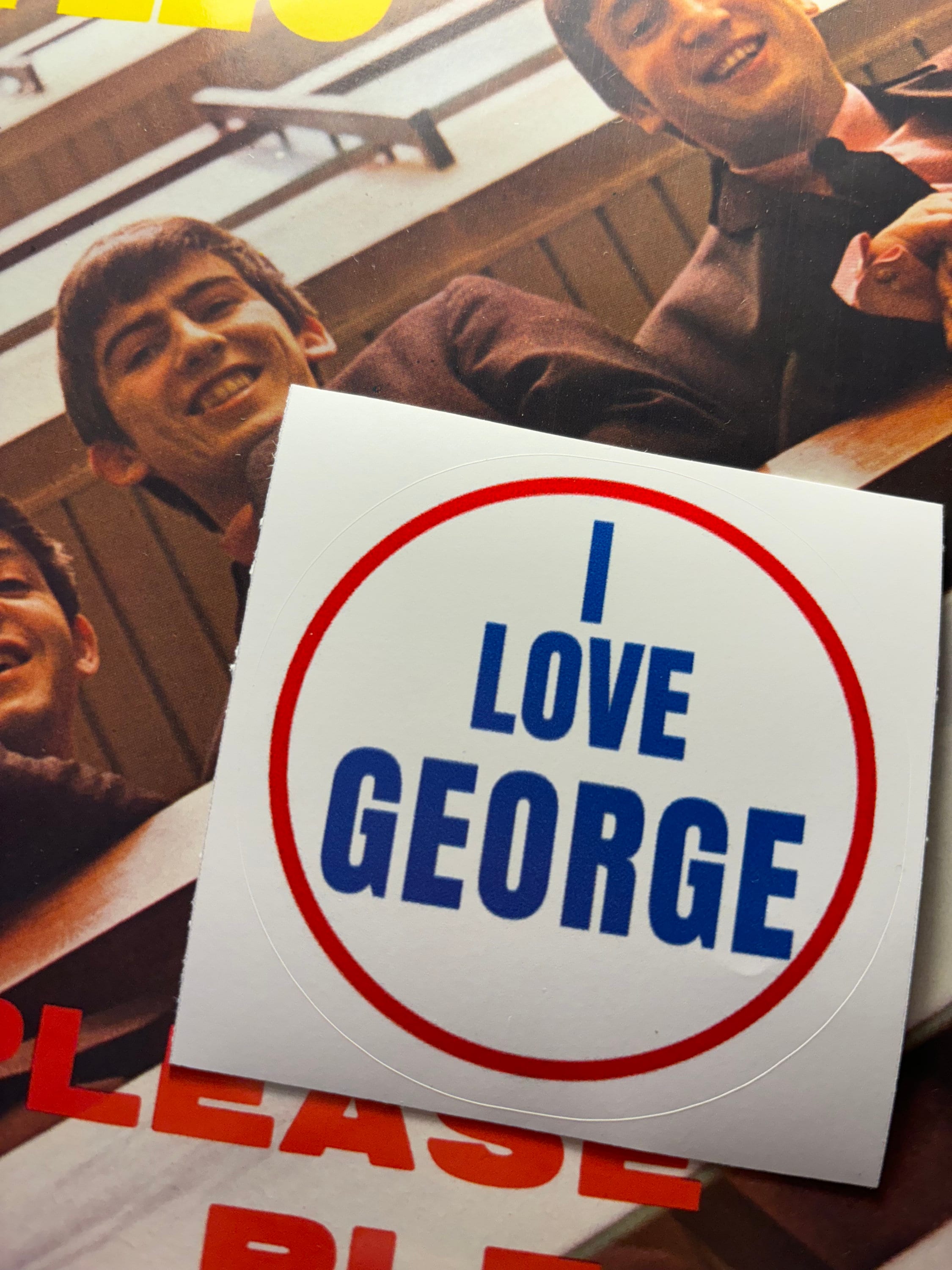 I Love the Beatles Stickers Paul John George Ringo - Etsy