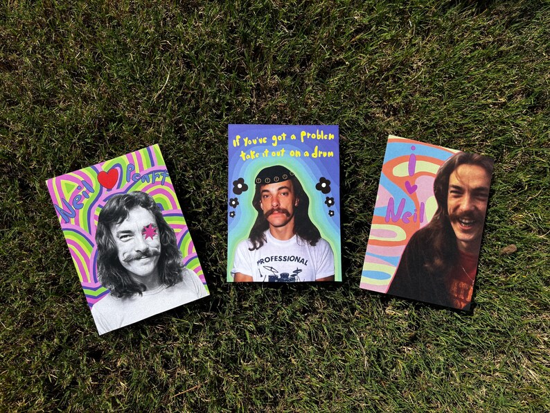 Neil Peart Rush Hippie 70s Style Art Print - Etsy