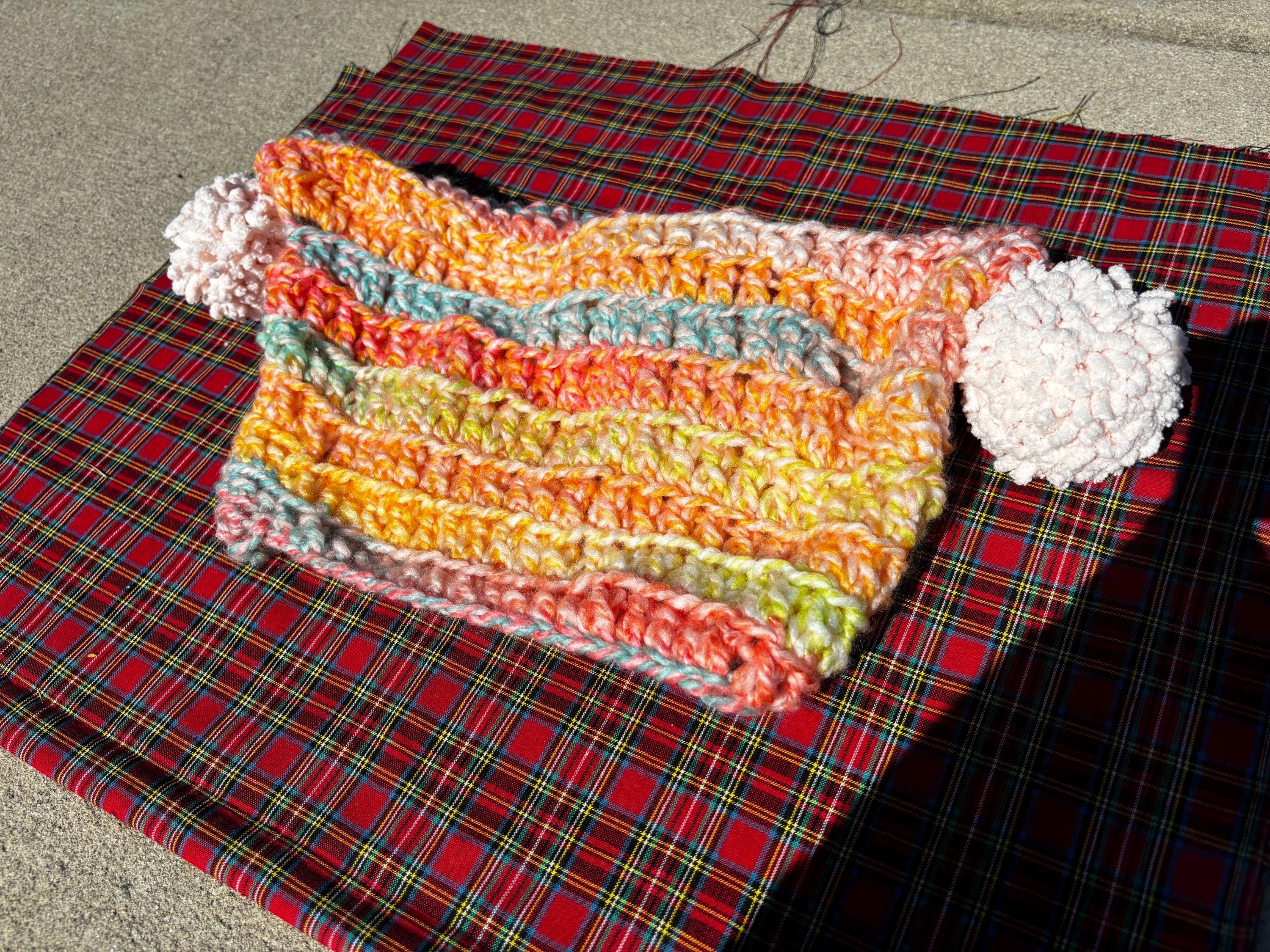 Pastel Rainbow Crochet Jester Hat - Etsy