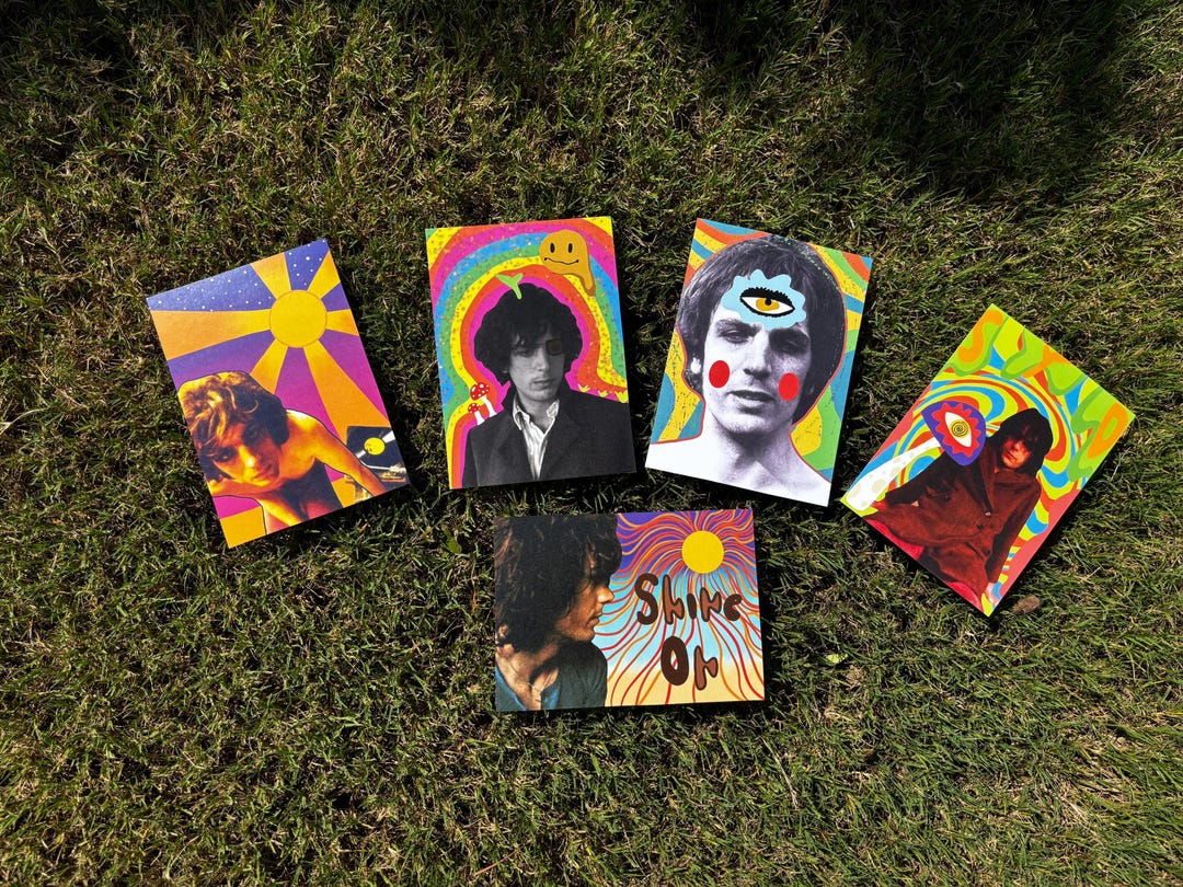 Syd Barrett Hippie 70s Style Art Print - Etsy