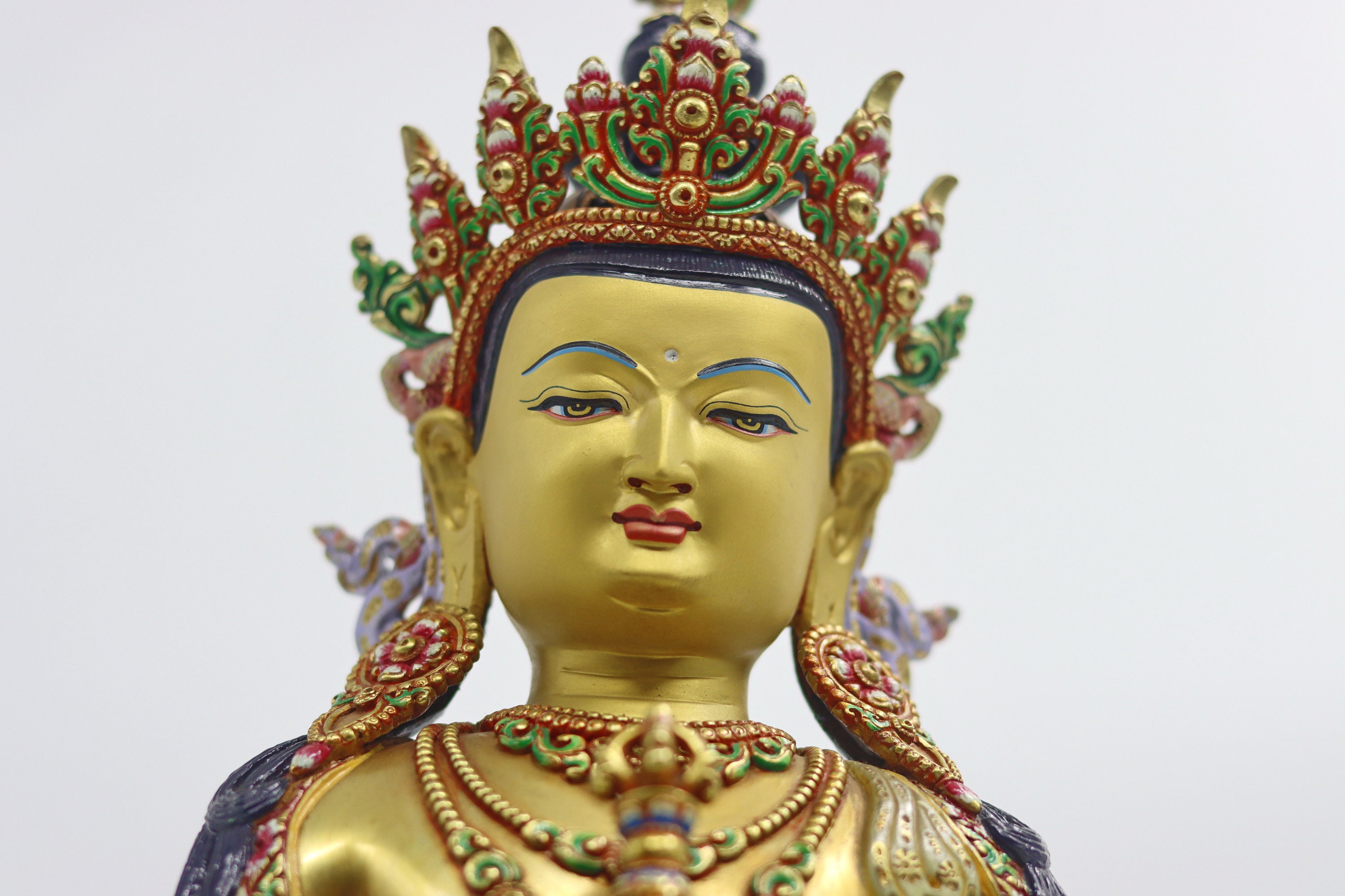 Vajra Sattva 15 Inches Statue From Nepal Fully Gilded 24k - Etsy