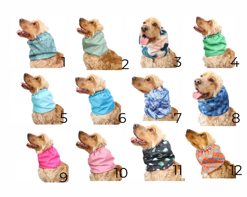 Waterproof Dog Snood Cocker Spaniel Snood Basset Snood - Etsy