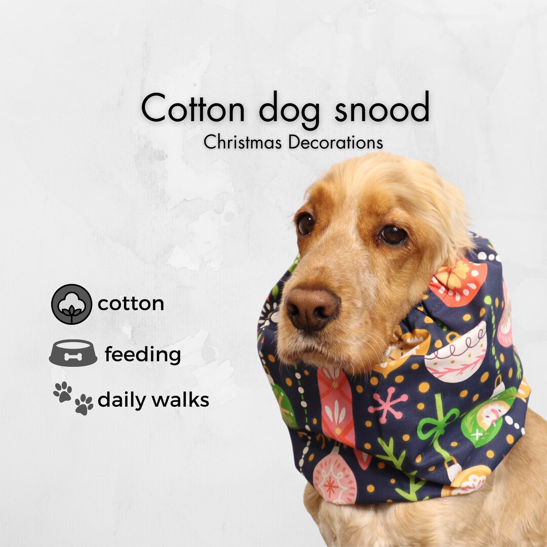 Cotton Dog Snood "christmas Decoration" | Cocker Spaniel | Basset Hound ...