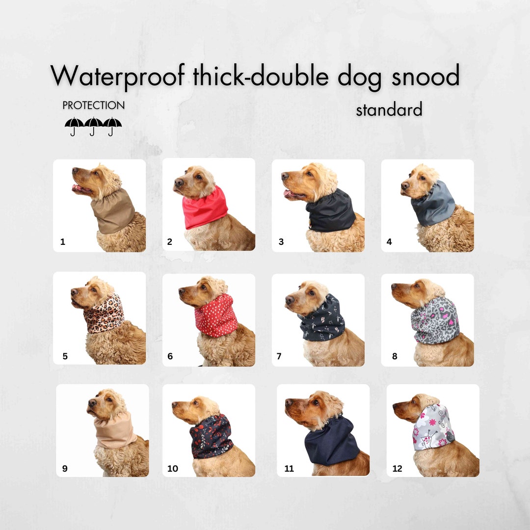 Waterproof Thick-double Dog Snood | Cocker Spaniel Ear Cover | Cavalier ...