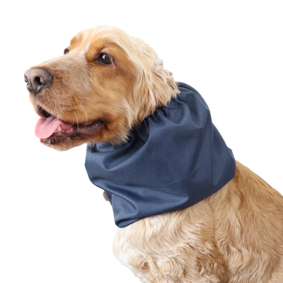 Navy Blue Waterproof Thick Dog Snood Minimalistic Ear Scarf - Etsy