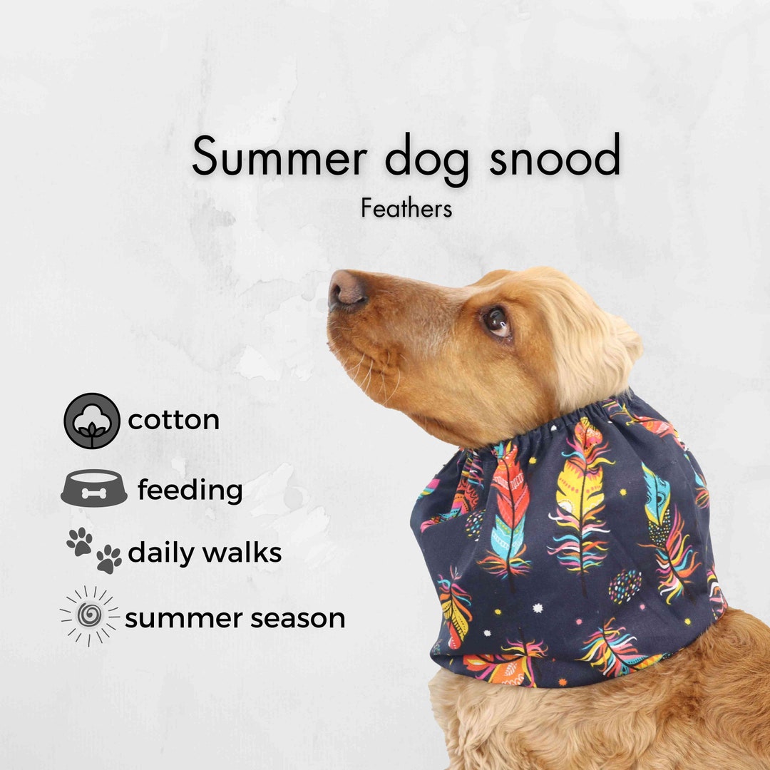 Cotton Dog Snood Handmade Summer Dog Snood Afghan Hound Snood Cocker ...