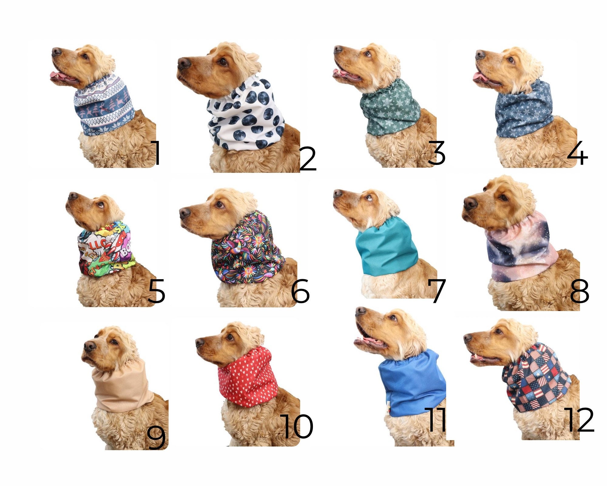 Waterproof Dog Snood Dog Snood Cocker Spaniel Snood - Etsy