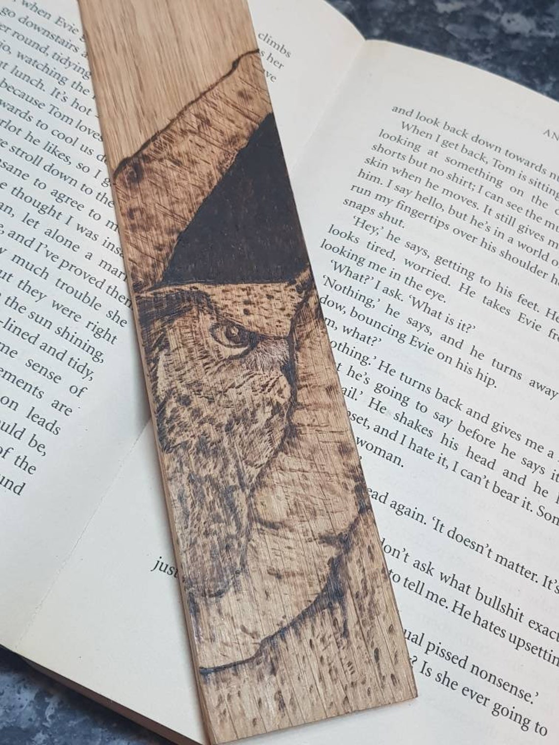 Wooden Owl Bookmark Handmade Pyrography Bookmark Burnt Onto - Etsy UK