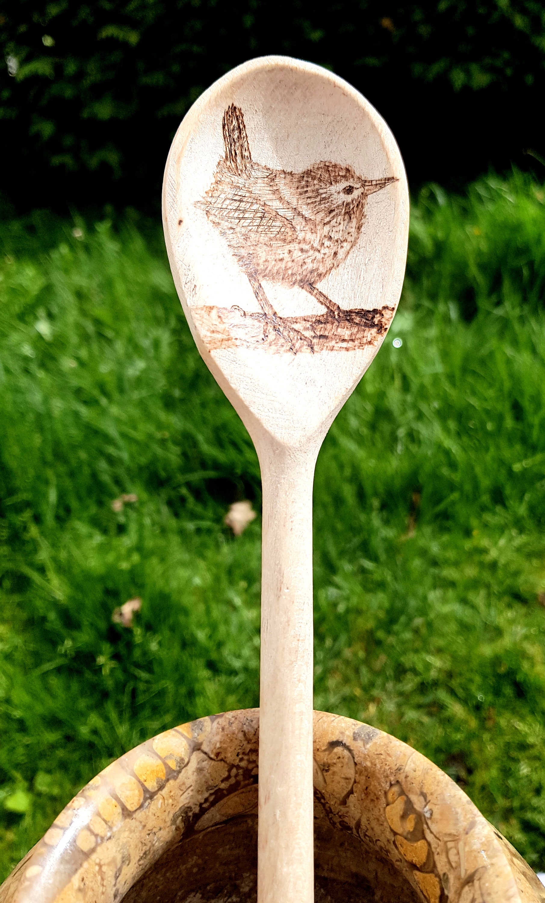 Pyrograpy Spoons With Bird Designs.5 Different Birds Available.owl ...