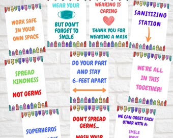 Classroom Safety Signs - Etsy