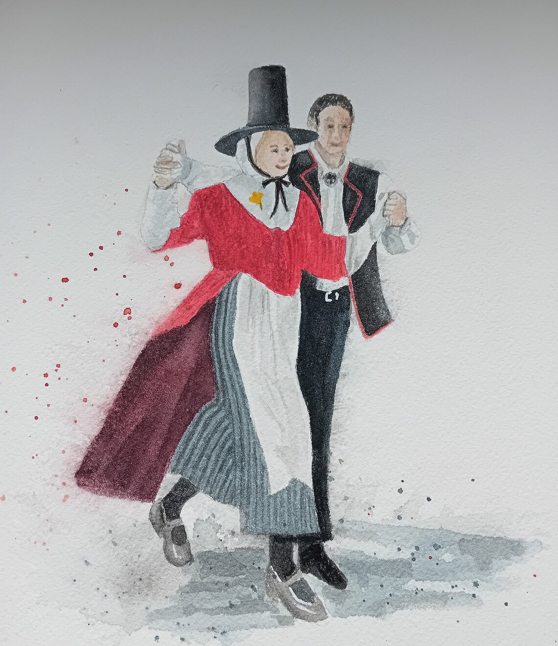 Welsh Folk Dancers, Welsh Lady, Wales, Welsh Costume, Print - Etsy