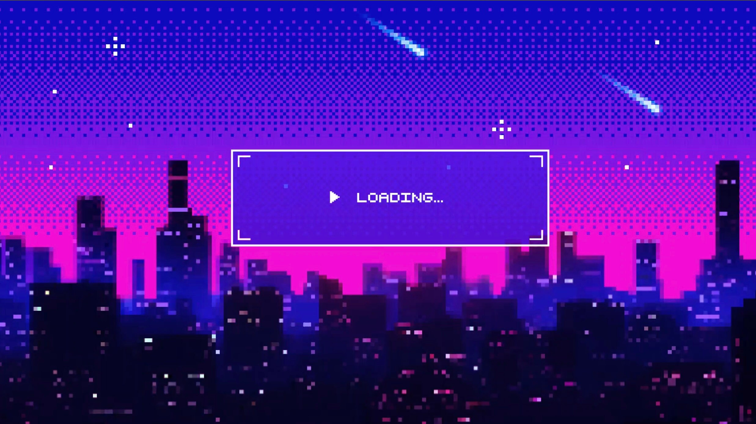 4 Animated Loading Screens - Pixel City Theme for Twitch Streams - Etsy