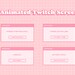 4 Animated Loading Screens for Twitch Streams, Strawberry Pink Theme - Etsy