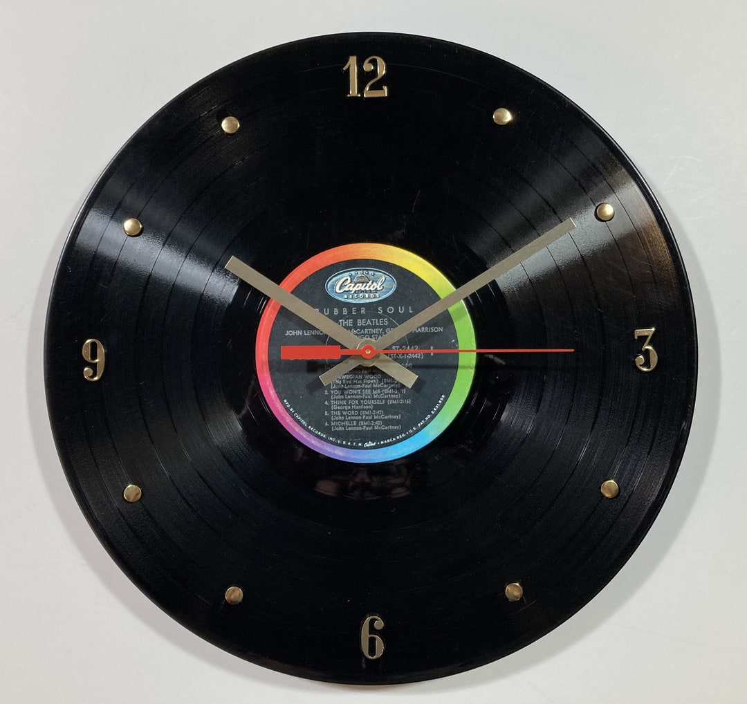 The Beatles Record Clock rubber Soul 12 Wall Clock - Etsy
