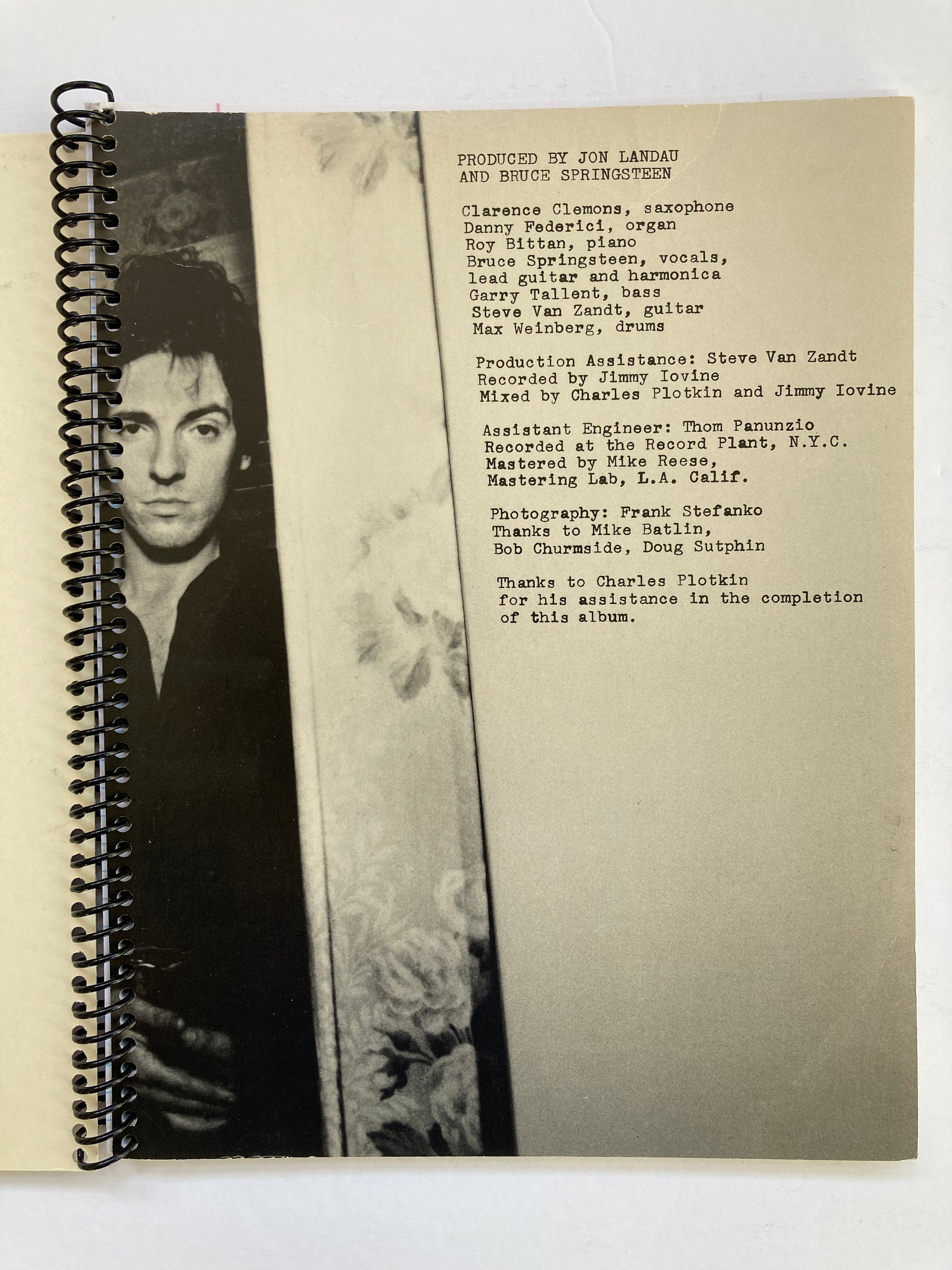 Bruce Springsteen "darkness on the Edge of Town" Record Album Cover ...