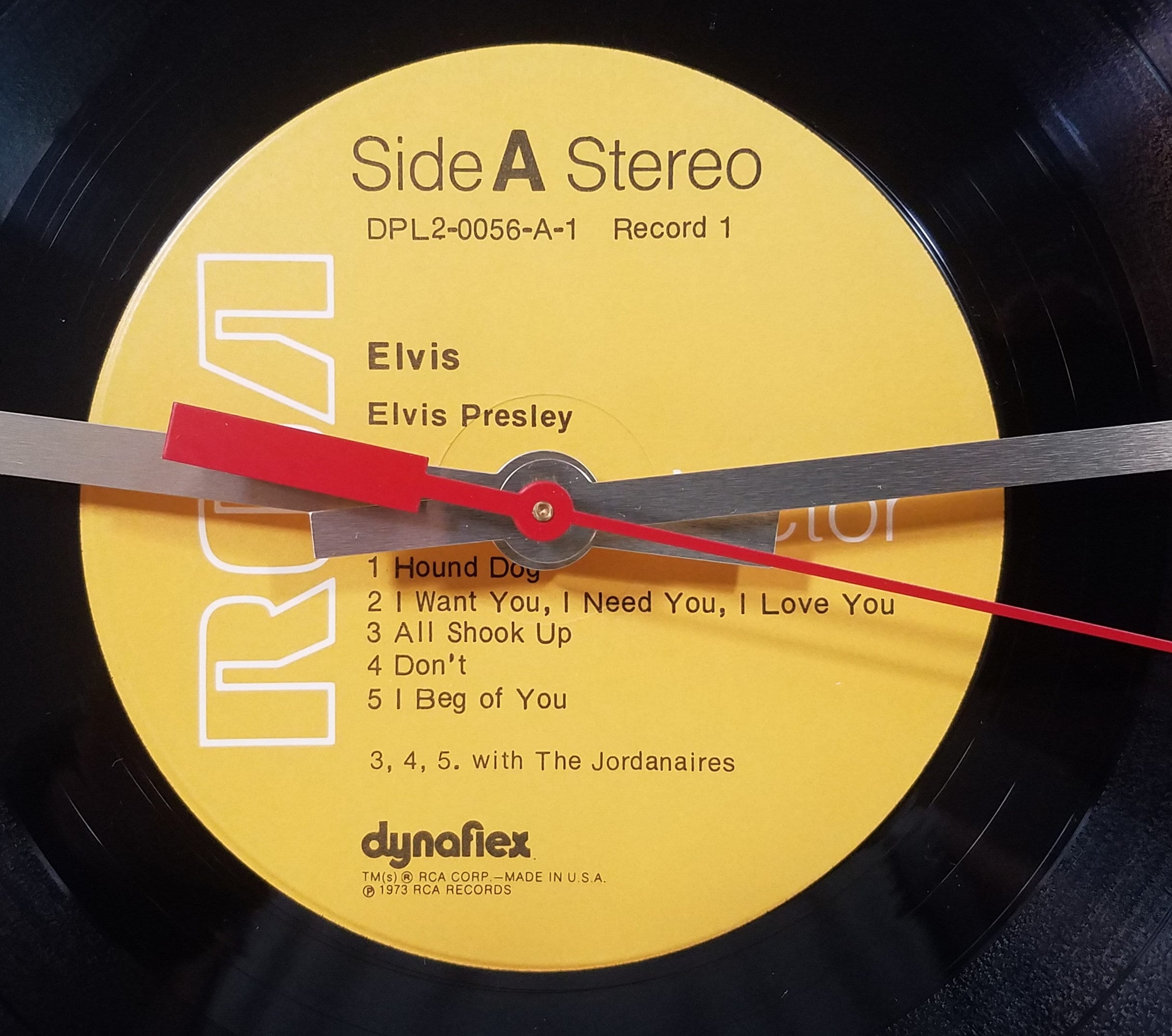 Elvis Presley Record Clock Elvis album created with the | Etsy