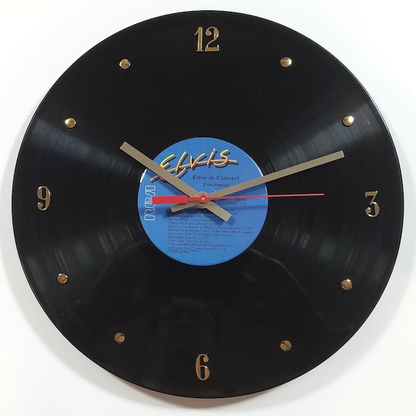 Elvis Presley Clock - Etsy