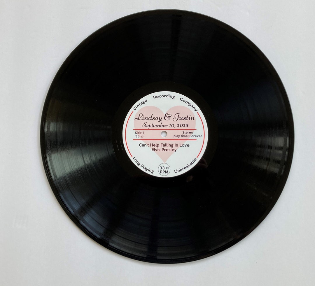 Personalized 12" Vinyl Record (using a Real Vinyl Record) - Customize ...