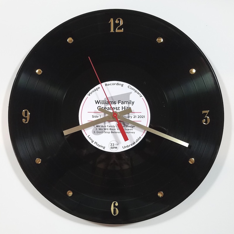 Vinyl Record Clock - Etsy