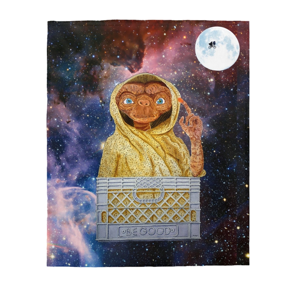 E.T. Be Good Galaxy Blanket Retro 80s ET Alien Movie | Etsy