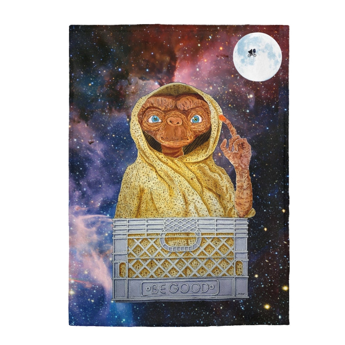E.T. Be Good Galaxy Blanket Retro 80s ET Alien Movie | Etsy