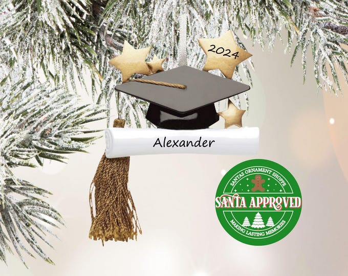 Personalized Graduation Cap Ornament, Graduation Hat With Tassel, High ...