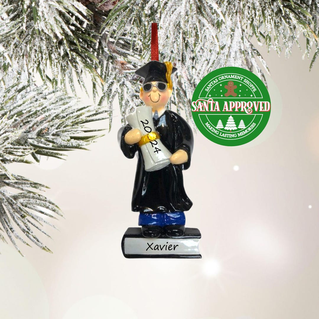 Personalized Graduation Ornament, Diploma Christmas Ornament, Custom ...