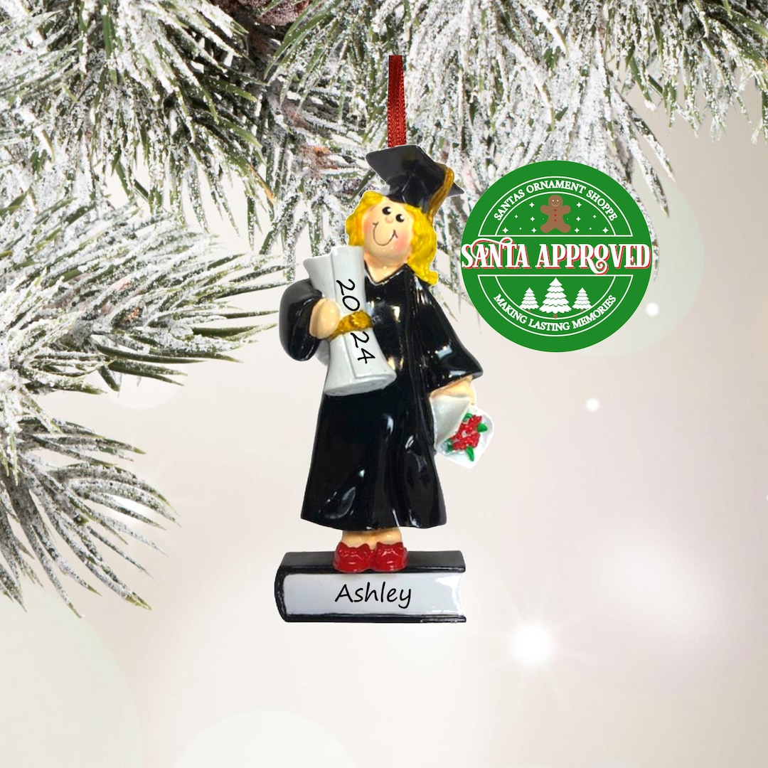 Personalized Graduation Ornament, Diploma Christmas Ornament, Custom ...