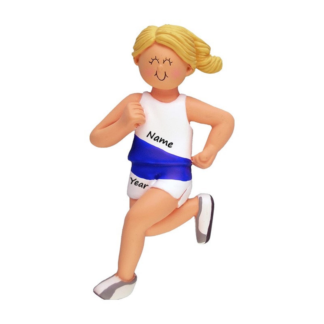 PERSONALIZED Track and Field Ornament / Girl Cross Country Runner ...