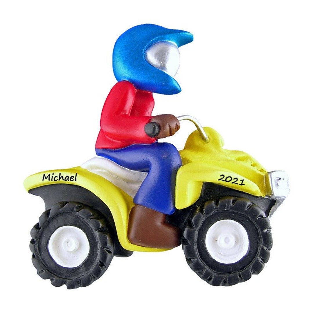 Personalized ATV 4 Wheeler Christmas Ornament 2022 off Road Dirt Bike ...