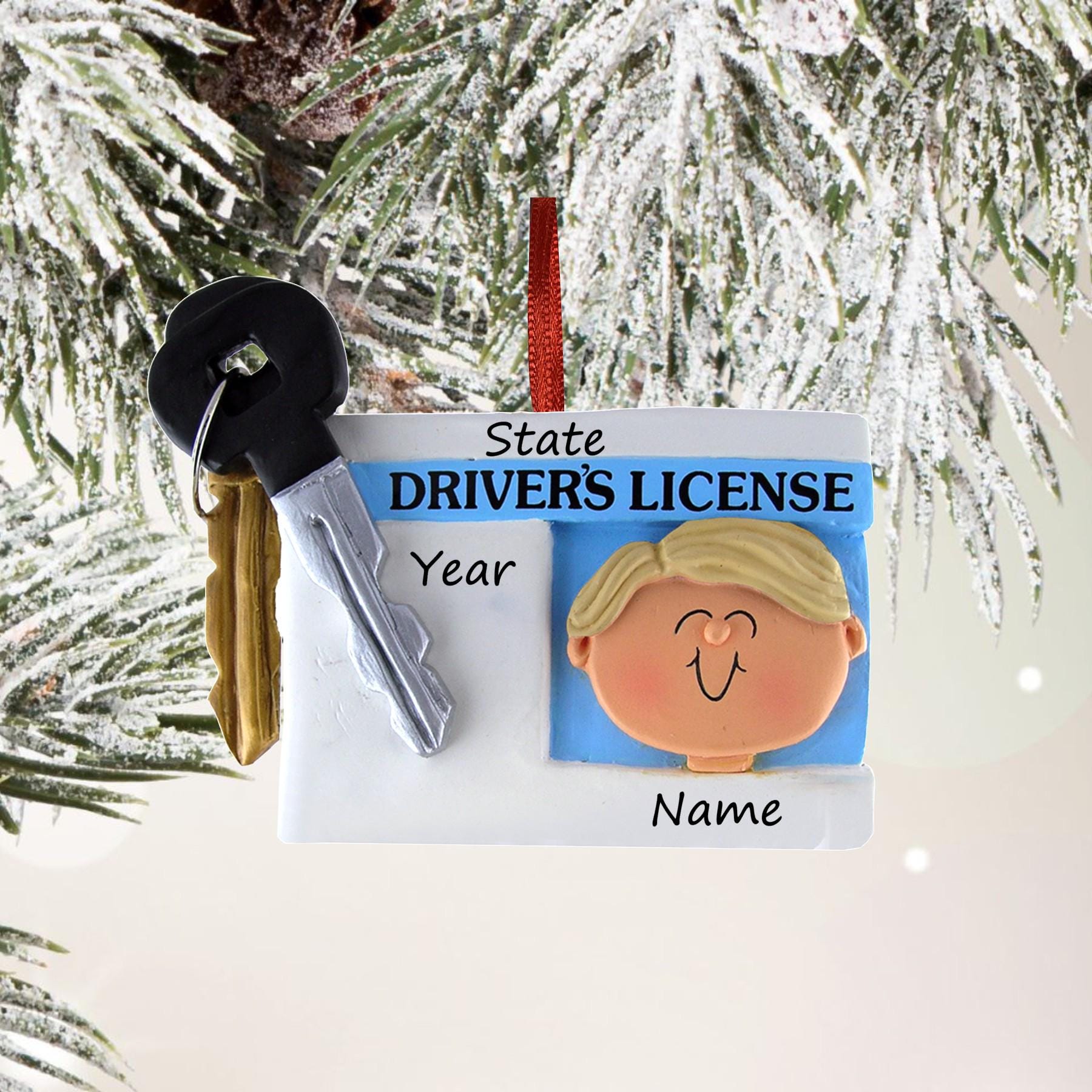 Personalized New Driver Ornament / Driver's License Christmas Ornament ...