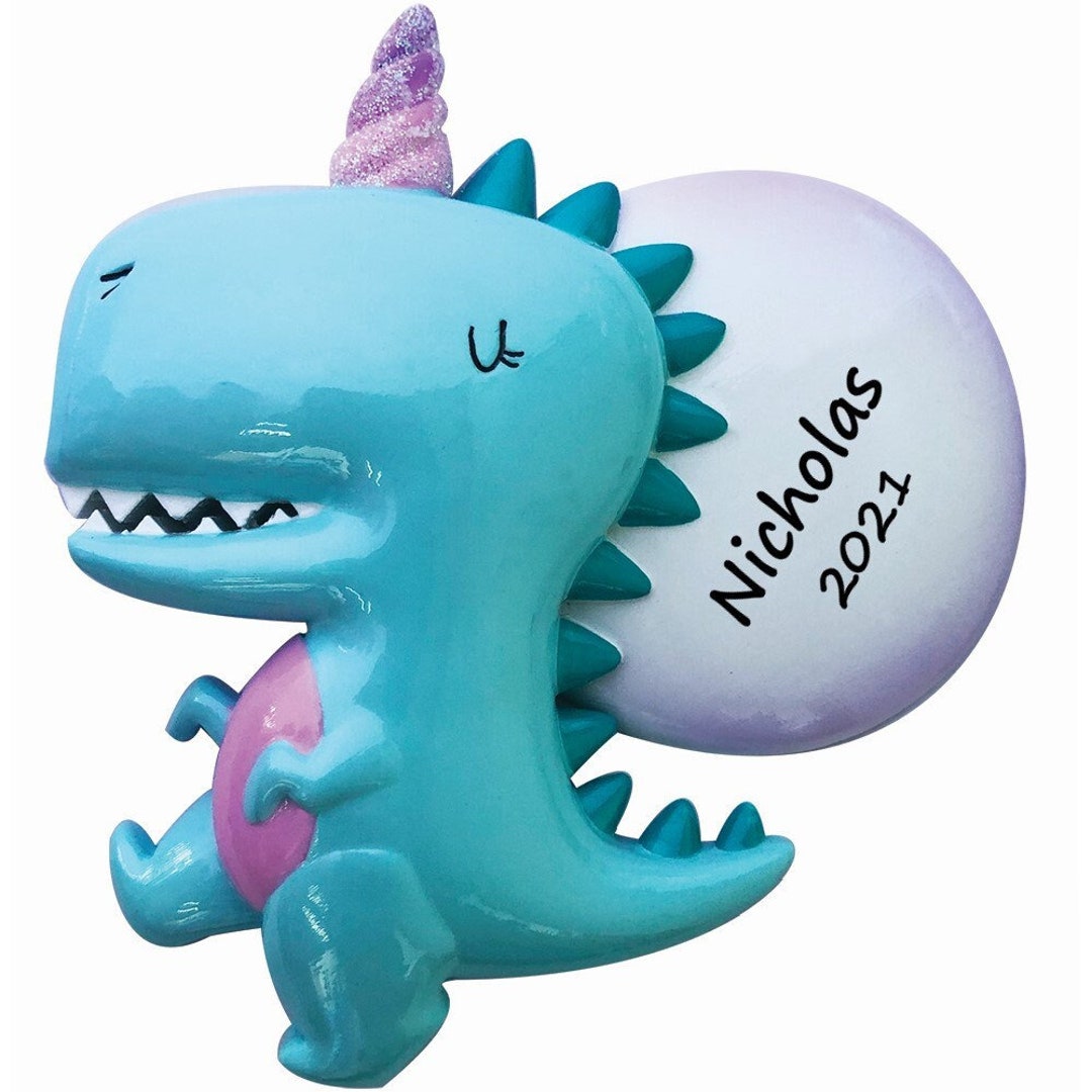 Unicorn Dinosaur Ornament for Kids / Dinocorn Christmas Ornament ...