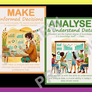 Motivational Math Posters: Why Study Math? STEM Decor Bulletin Board ...