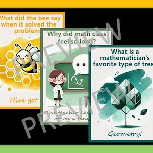 Funny Math Puns Poster Bundle: STEM Classroom Decor (PDF Download) - Etsy