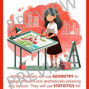 Math Careers Poster Set: STEM Classroom Decor (digital Download Set of ...