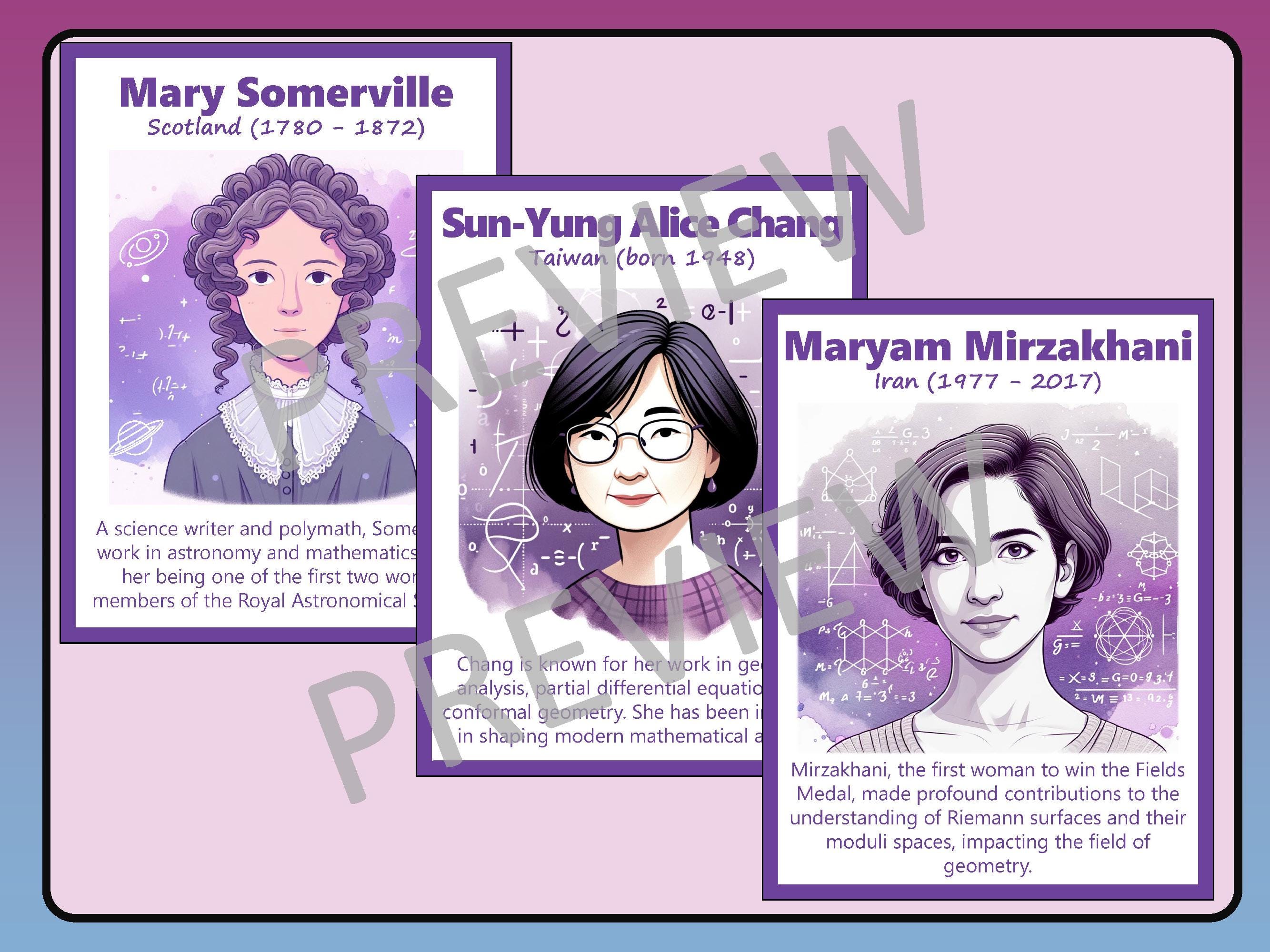 Women in Mathematics Posters: Inspiring STEM Classroom Decor (PDF ...