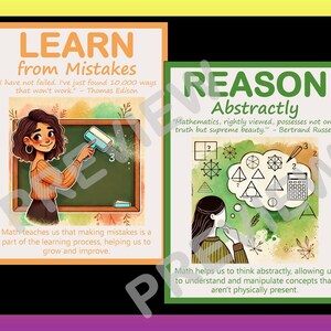Motivational Math Posters: Why Study Math? STEM Decor Bulletin Board ...