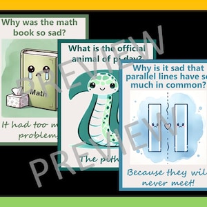 Funny Math Puns Poster Bundle: STEM Classroom Decor (PDF Download) - Etsy