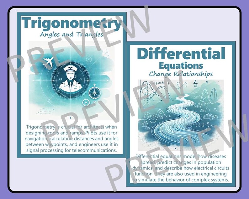 Real World Math Posters | Branches of Math Bulletin Board | What Does ...