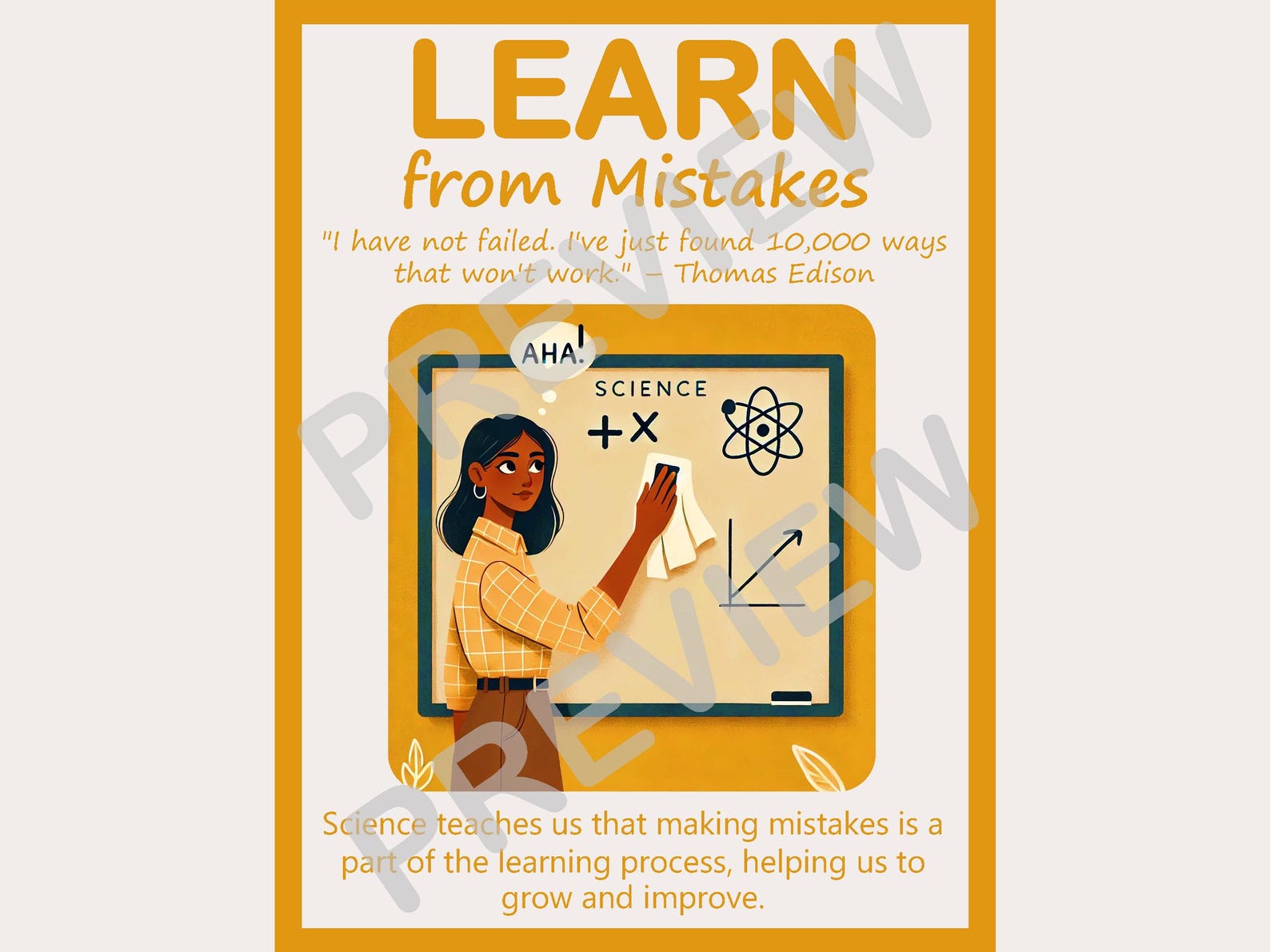 Science Classroom Posters: STEM Decor, Inspirational Quotes (PDF ...