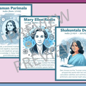 Women in Mathematics Posters: Inspiring STEM Classroom Decor (PDF ...