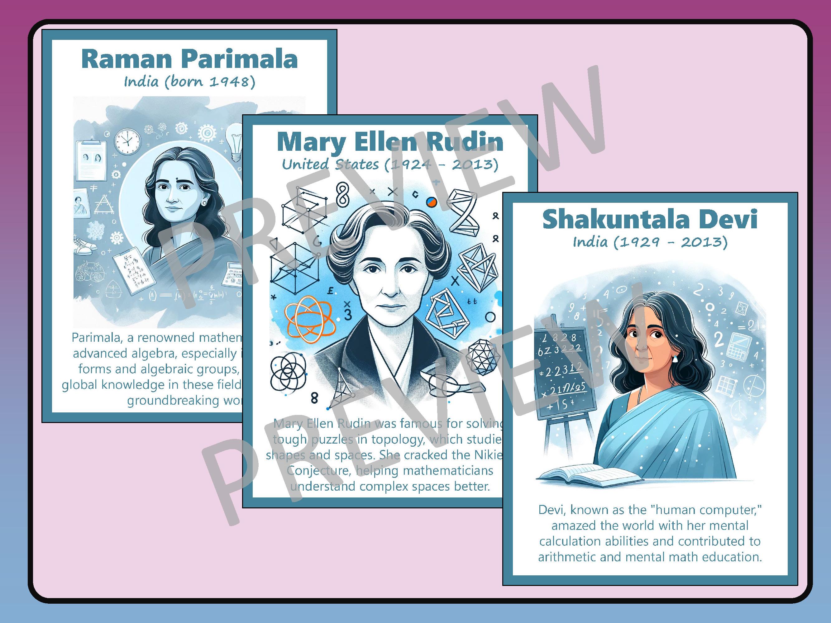Women in Mathematics Posters: Inspiring STEM Classroom Decor (PDF ...
