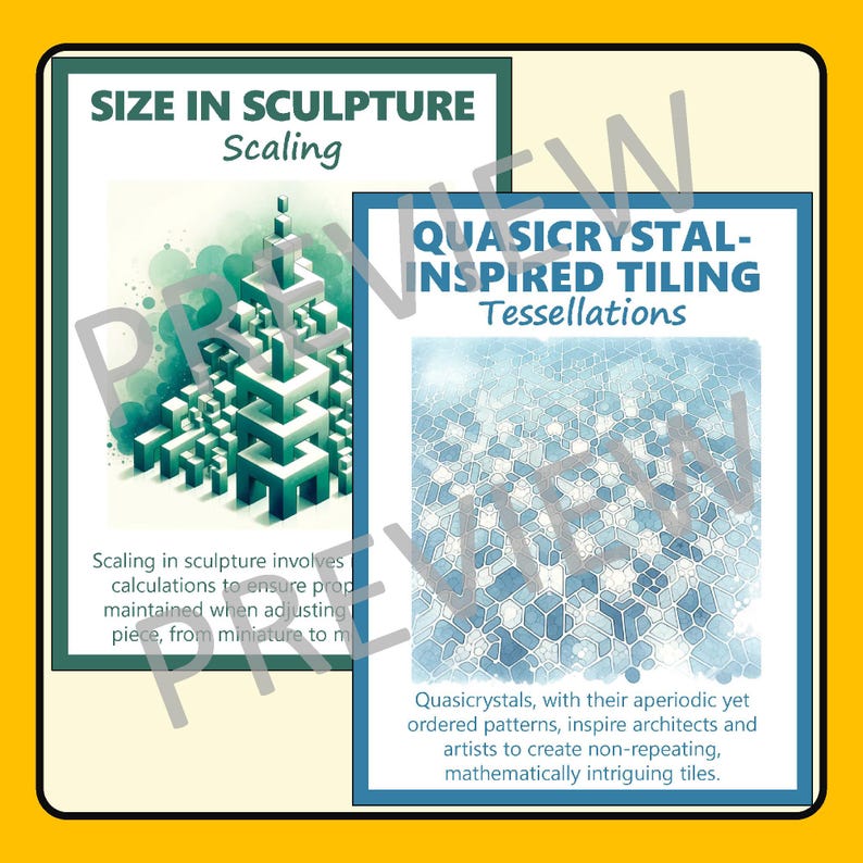 Math in Art & Architecture Posters: STEM Classroom Decor (PDF Download ...