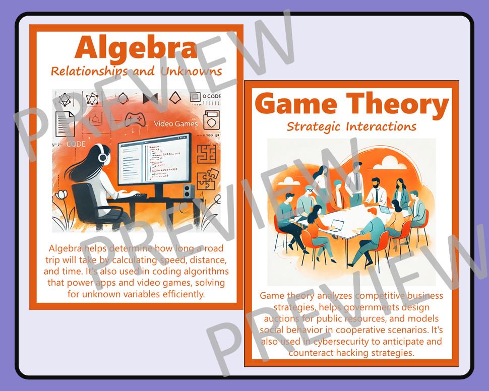 Real World Math Posters | Branches of Math Bulletin Board | What Does ...