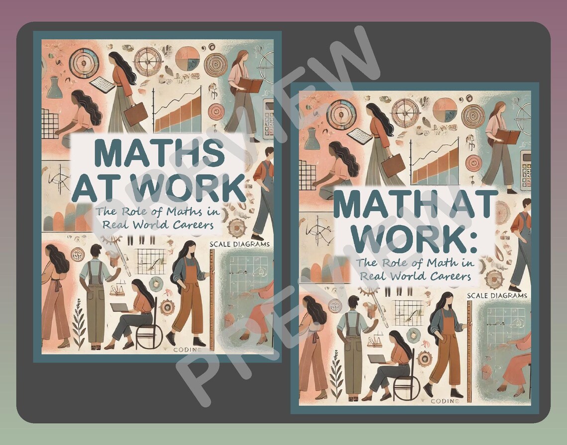 Math at Work: Exploring Math Involved in Careers Poster Set | Boho ...