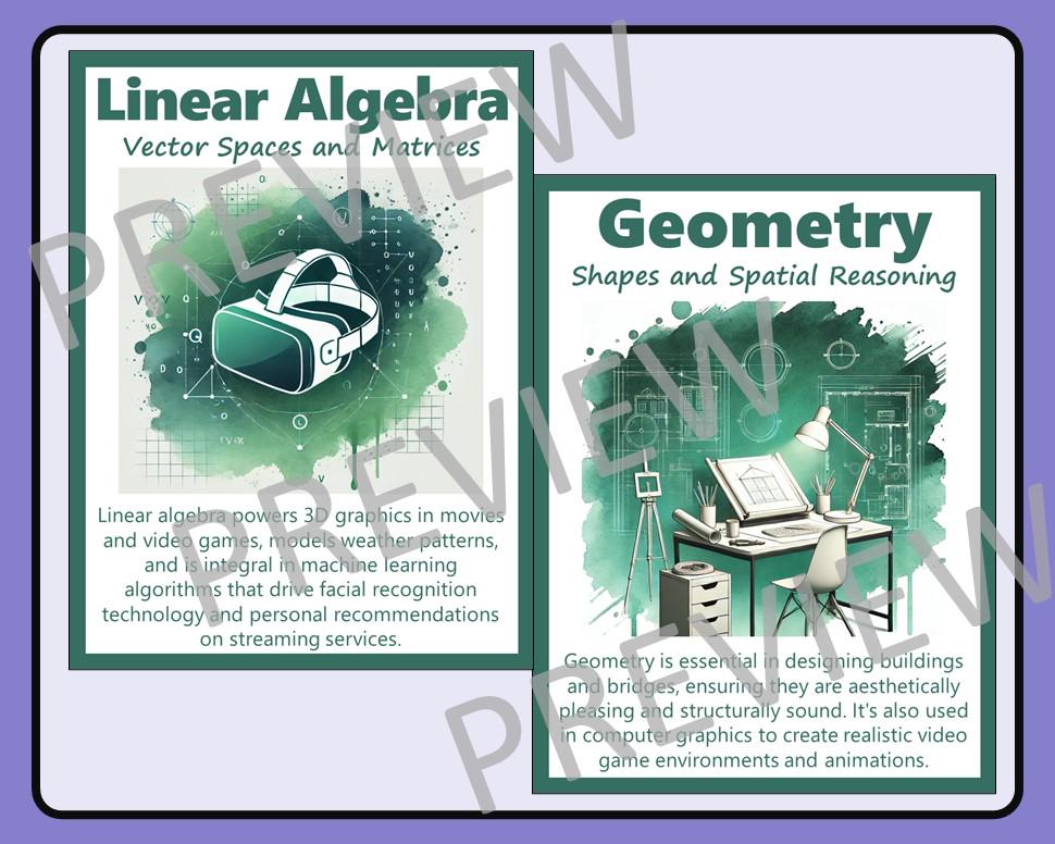 Real World Math Posters | Branches of Math Bulletin Board | What Does ...