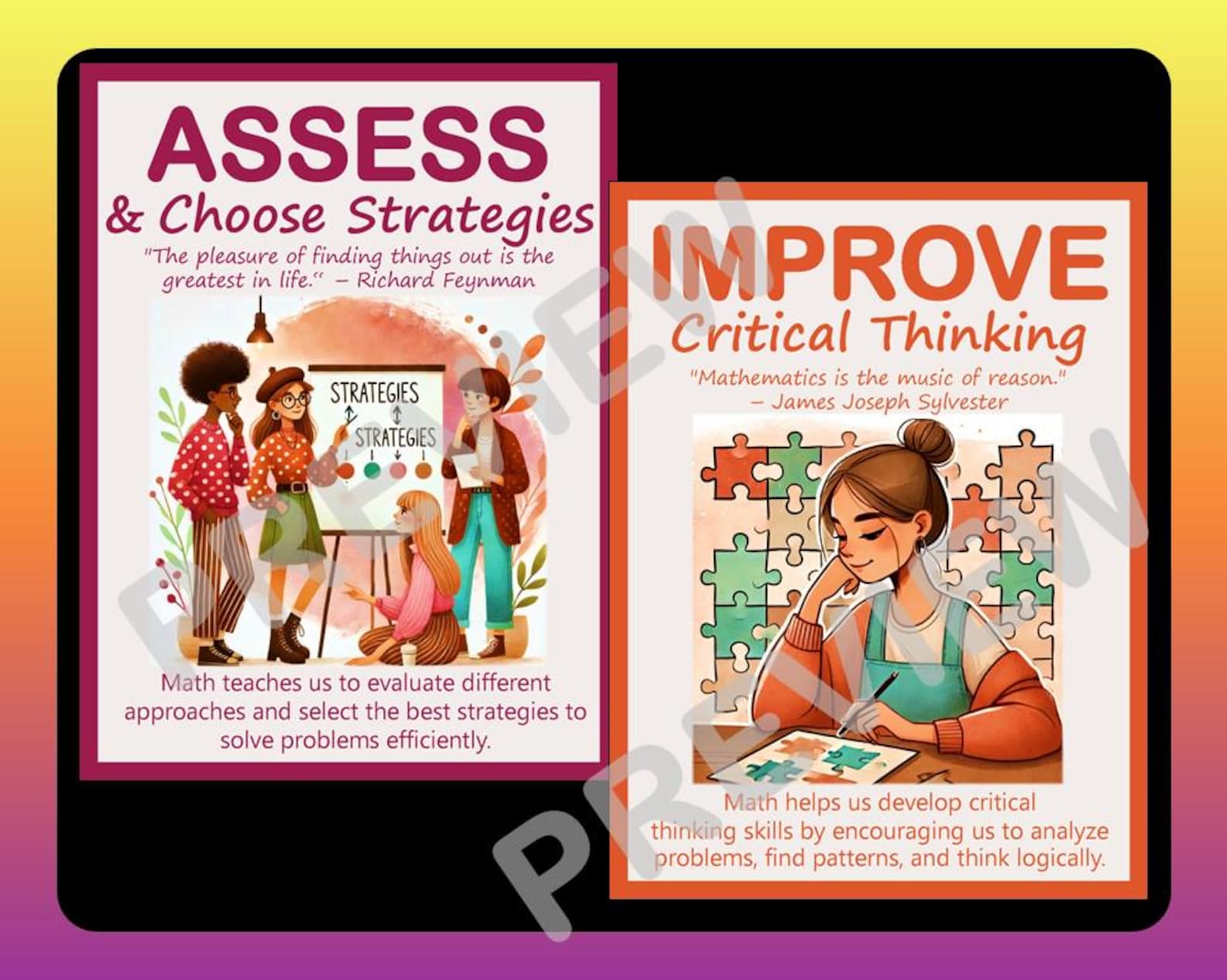 Why Learn Math Posters | Growth Mindset Motivational Math Quotes Poster ...