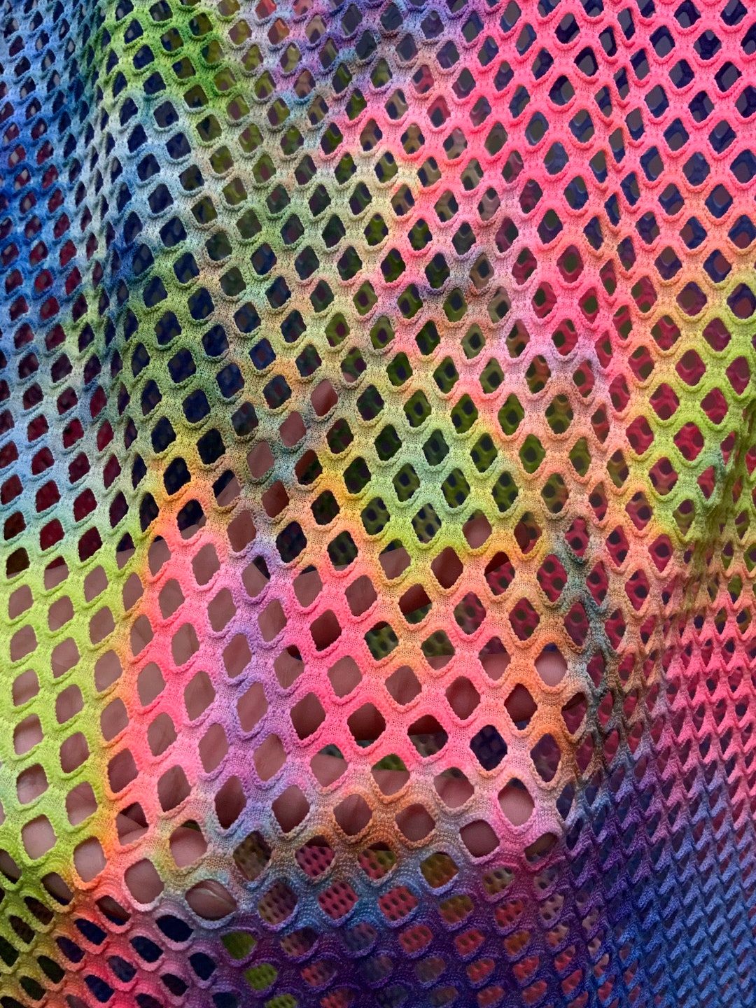 Tie Dye Fishnet Fabric, Fishnet Tie Dye Fabric, Rayon Spandex Fishnet ...
